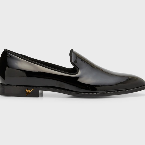 Giuseppe Zanotti | Shoes | Giuseppe Zanotti Logo Patent Loafers | Poshmark